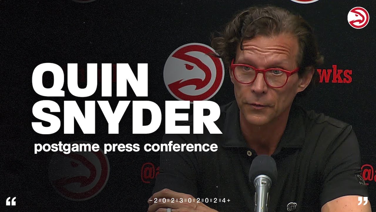 Hawks vs. Mavericks Postgame Press Conference: Quin Snyder - YouTube