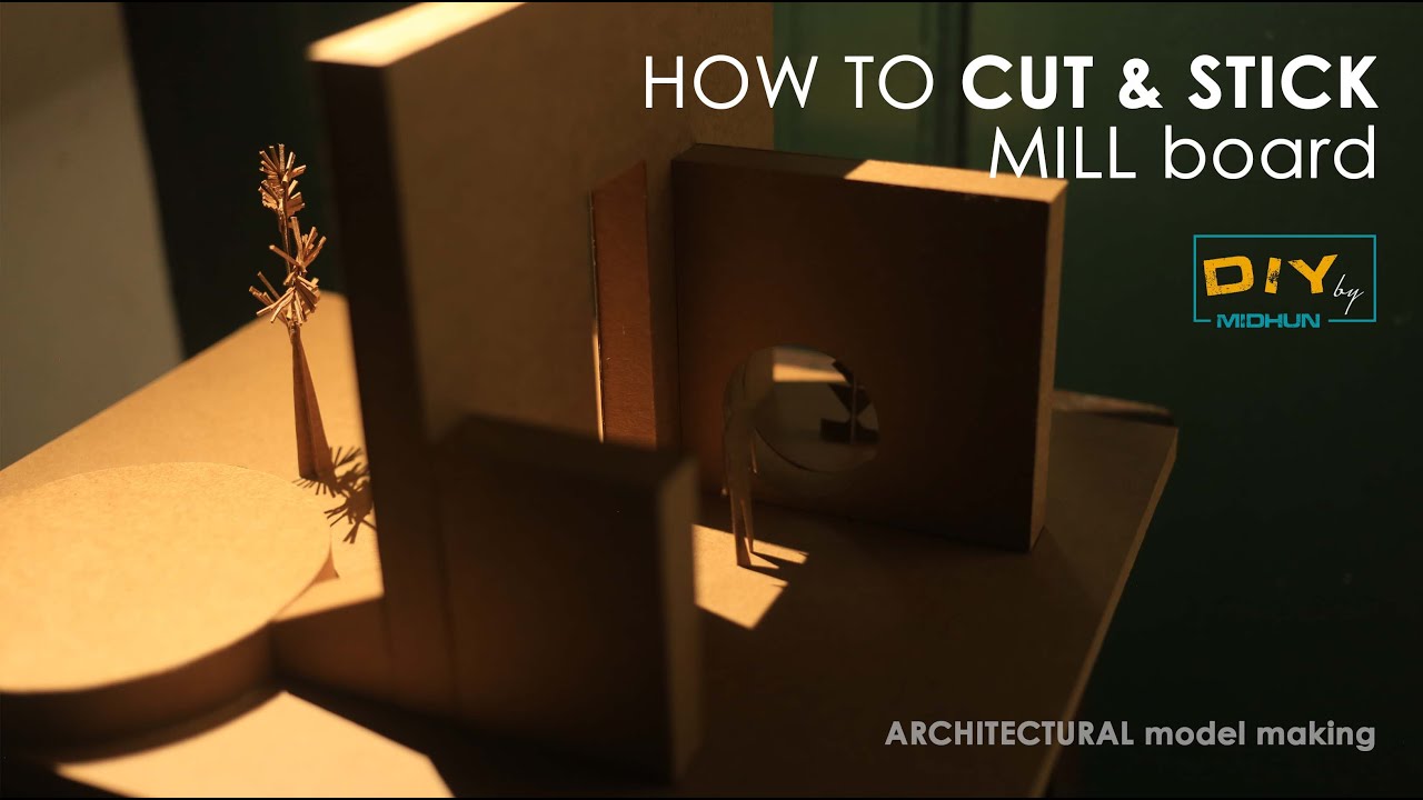 ARCHITECTURAL ABSTRACT MODEL | LEARN TO CUT & STICK Jute / Mill board ...