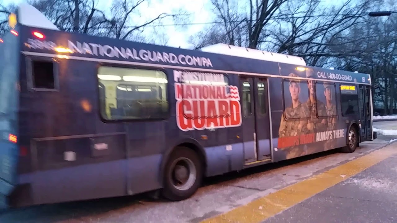SEPTA BUS #5949 NATIONAL GUARD WRAP - YouTube
