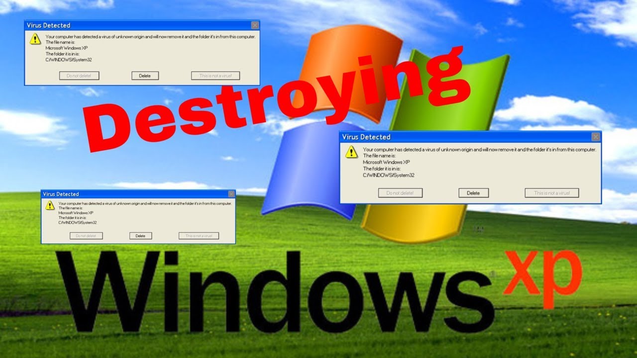 DESTROYING WINDOWS XP! - YouTube