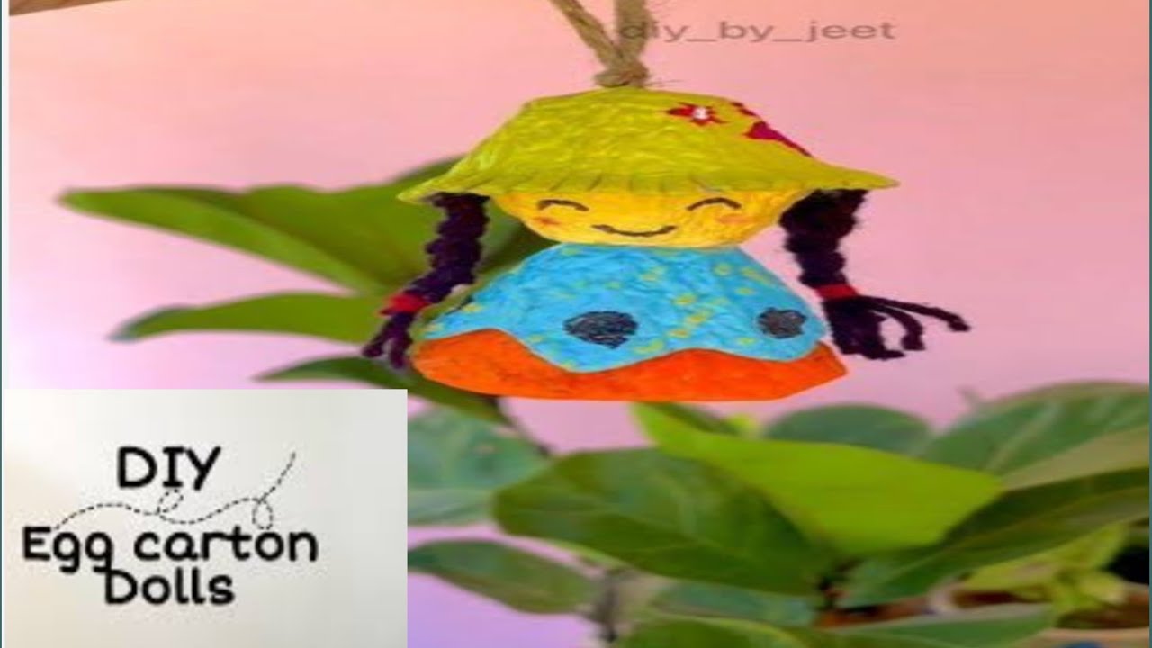 Egg crate doll idea | Diy egg crate doll | eas doll egg crate - YouTube