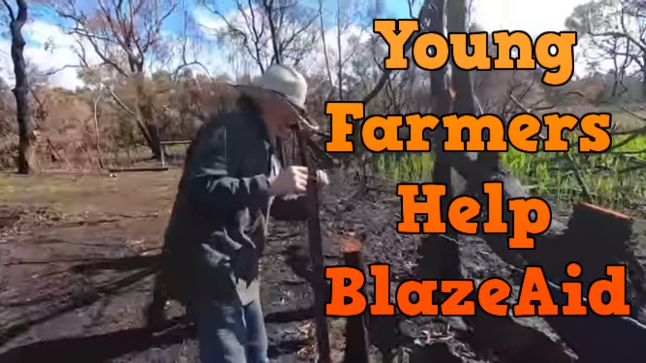 Young Farmers at BlazeAid Bunyip Fires Re-Fencing - YouTube