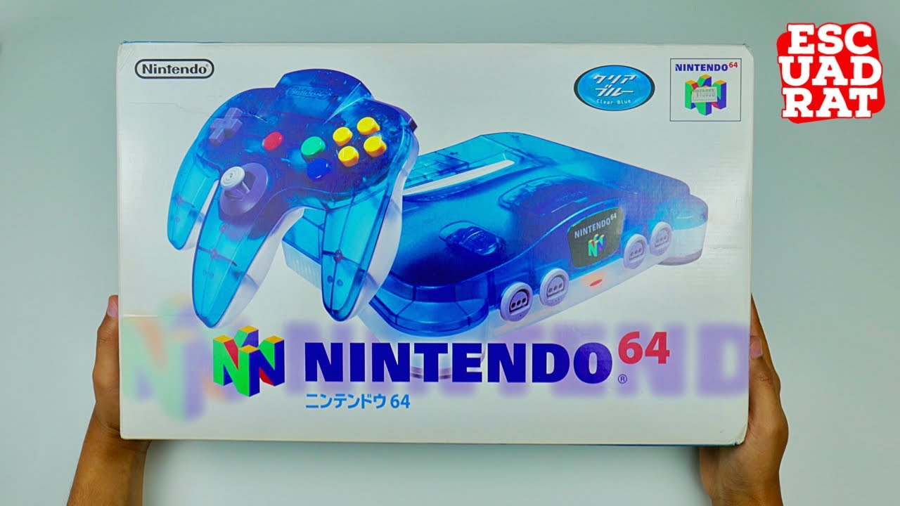 Unboxing Nintendo 64 Clear Blue Funtastic Colour Series Special Edition ...