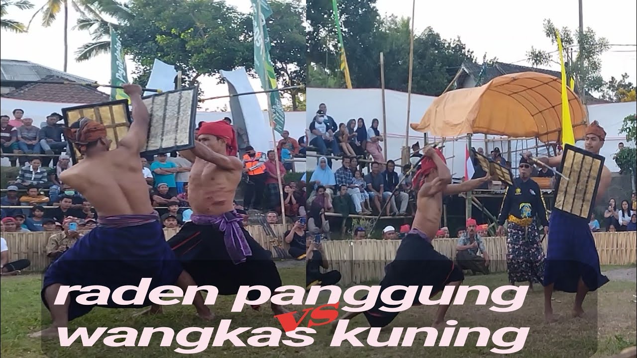 RADEN PANGGUNG berhadapan dengan WANGKAS KUNING perisean lendang belo # ...