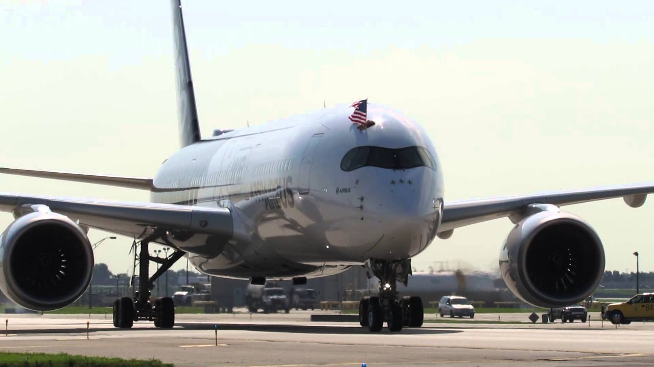 The Airbus A350-900 XWB Tour Stops at Chicago O'Hare Int'l Airport! [F ...