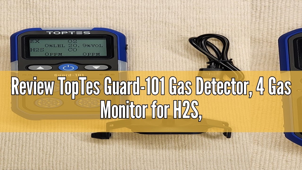 Review TopTes Guard-101 Gas Detector, 4 Gas Monitor for H2S, CO, LEL ...
