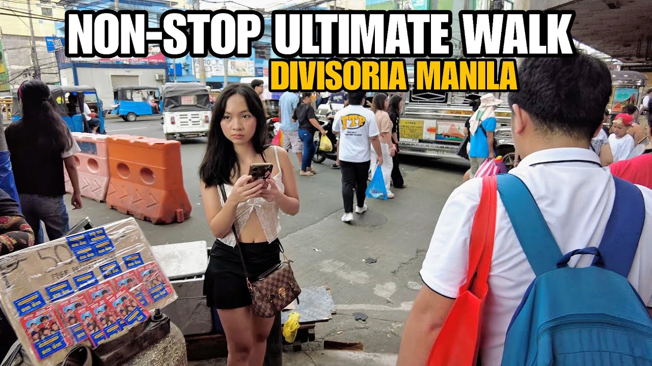 ULTIMATE WALK IN DIVISORIA MANILA | MOST VIBRANT MARKET AND CROWDED ...
