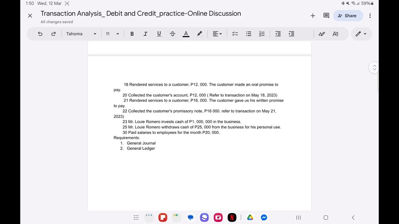How to solve journalizing under Louie Romero Problem? - YouTube