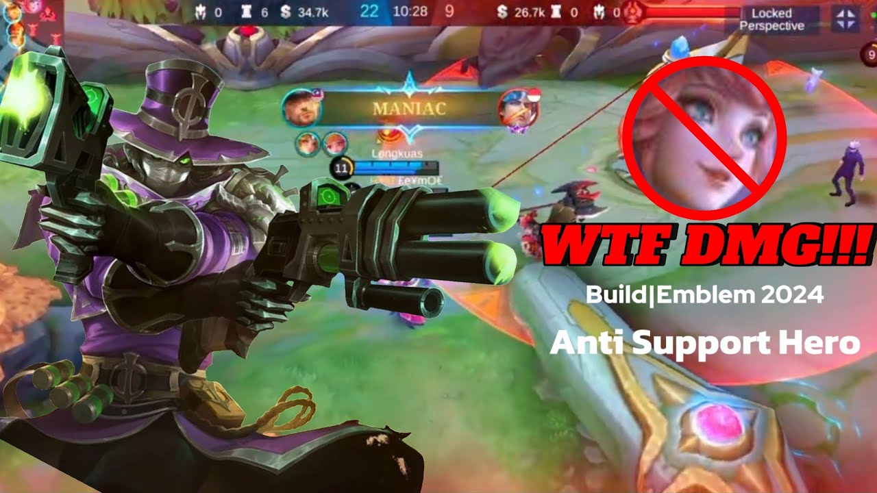 Counter Meta Support Build 2024 | Best Damage Clint Gameplay #mlbb # ...