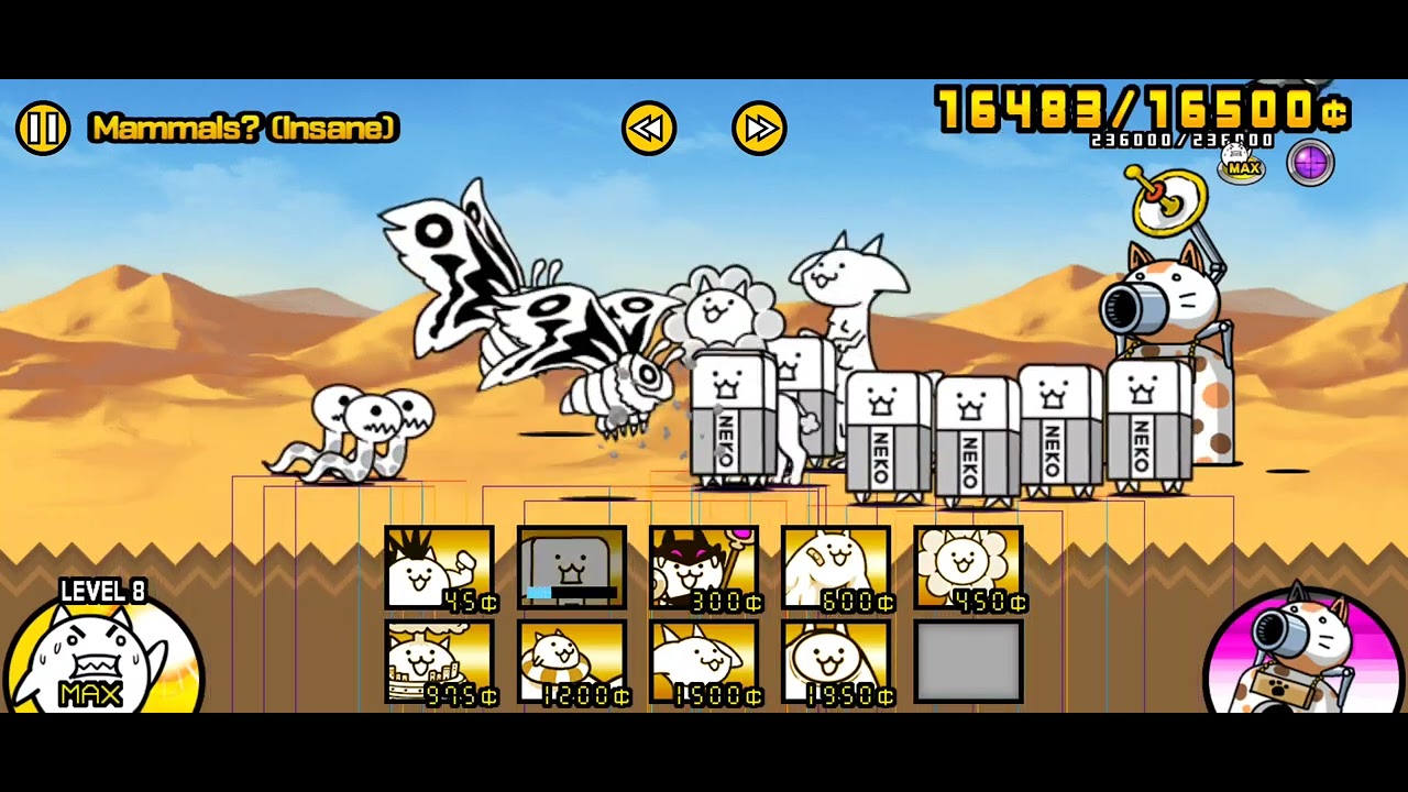 Battle Cats Ultimate - Crazed Lizard Cat vs Li'l Cats - YouTube