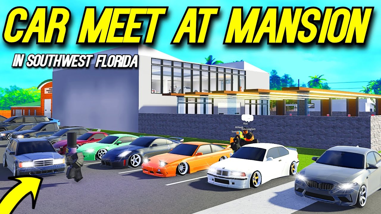 HUGE CAR MEET AT CUSTOM MANSION IN SOUTHWEST FLORIDA! - YouTube