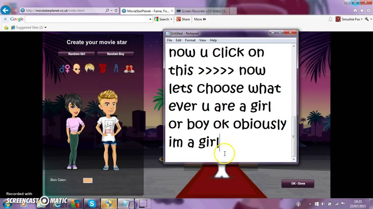 how to make a cool msp user - YouTube