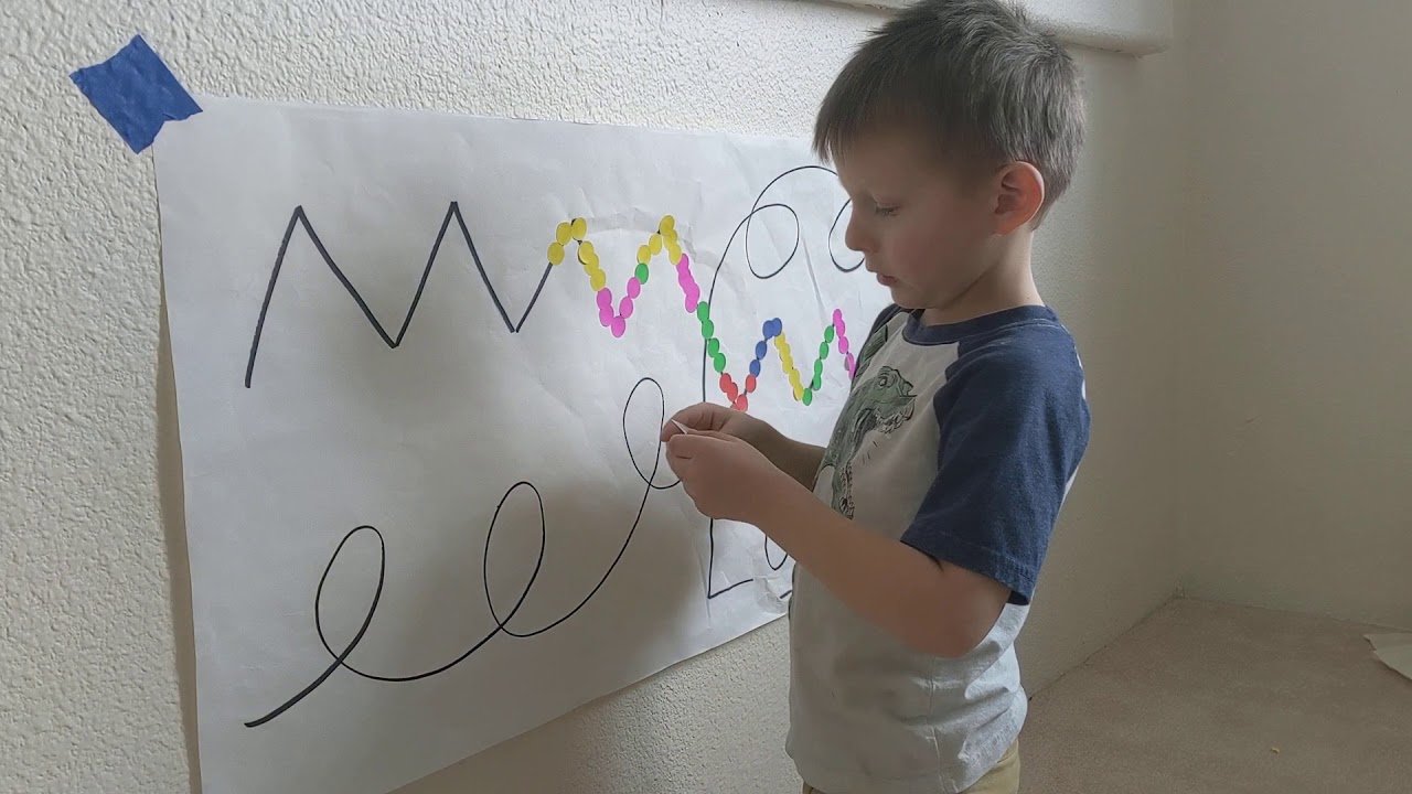 sticker tracing - YouTube