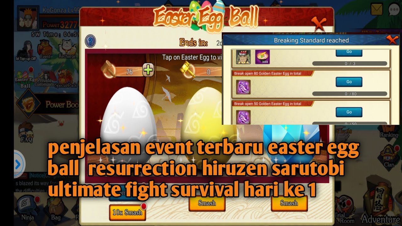 event terbaru easter egg ball resurrection hiruzen sarutobi | ultimate ...