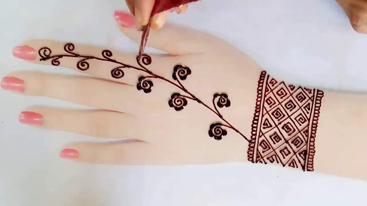 Simple mehndi tutorial for Beginners 2020 - YouTube