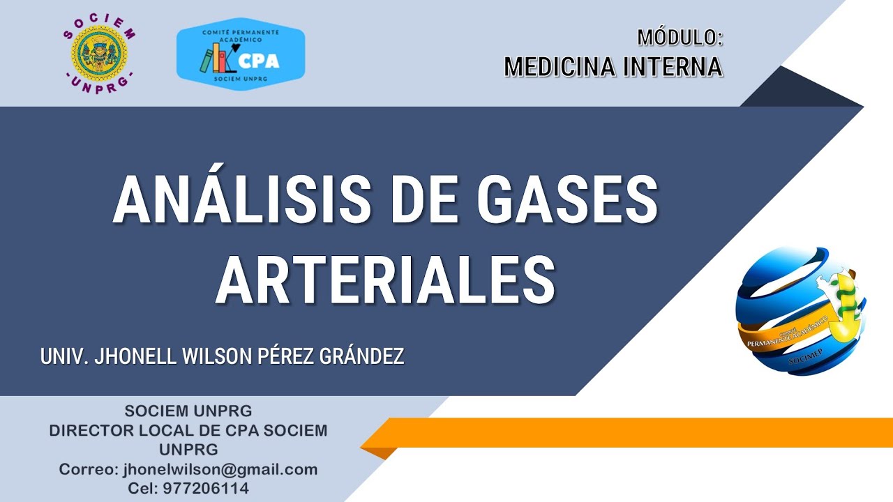 Análisis de Gases Arteriales .- SOCIEM UNPRG - YouTube