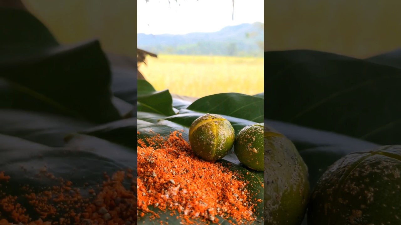 Nas naaran + Salt + paper + Chili powder + Beauty of Village 🤤🌾 - YouTube