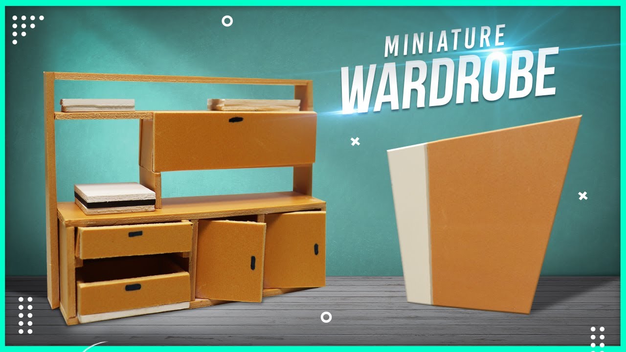 How To Make A Miniature Wardrobe Out Of Cardboard In 5 Minutes | DIY ...