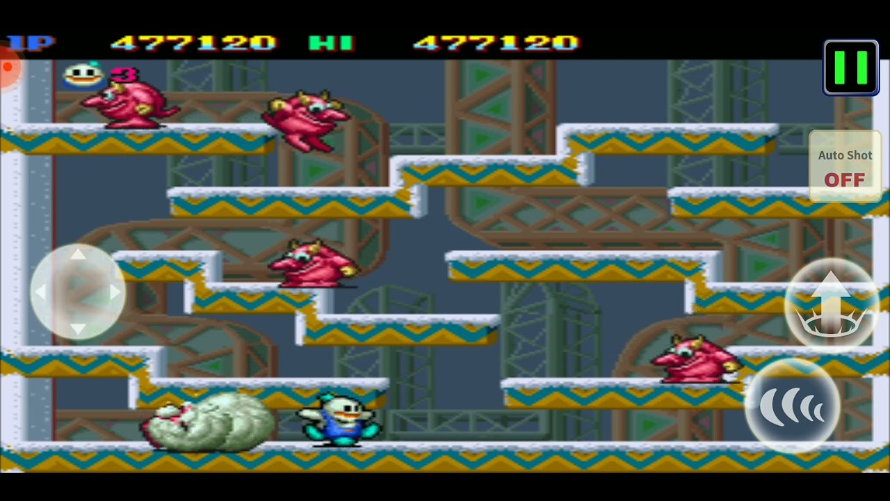 Snow Brothers Stage 7 Boss 1 - YouTube