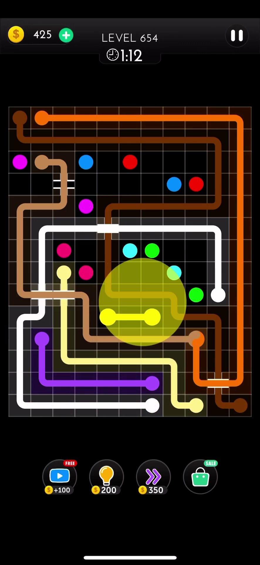 Dot knot level 654 solution Dotknot#dotknotgameplay - YouTube