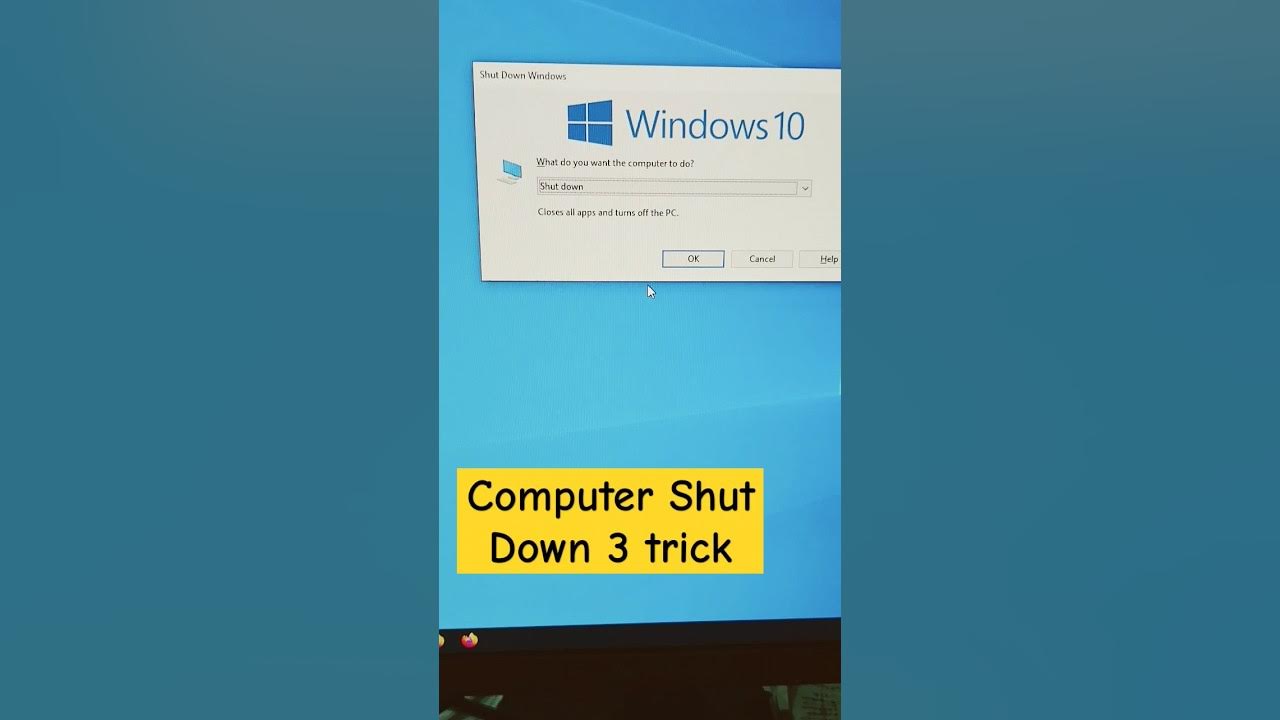 how to shut down computer | #computer_tricks #trendingshorts #shortvideo | short trick shut down ...
