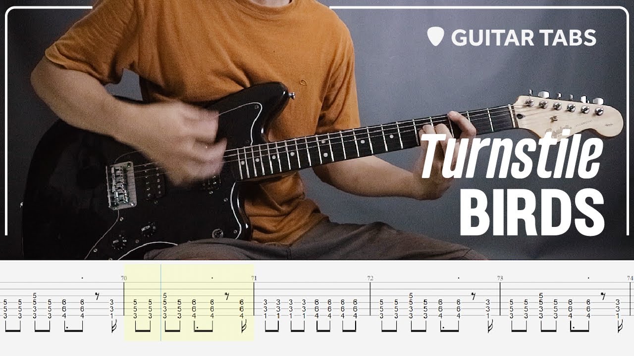 Turnstile - Birds | Guitar Cover with Guitar Tabs | Standard E - YouTube