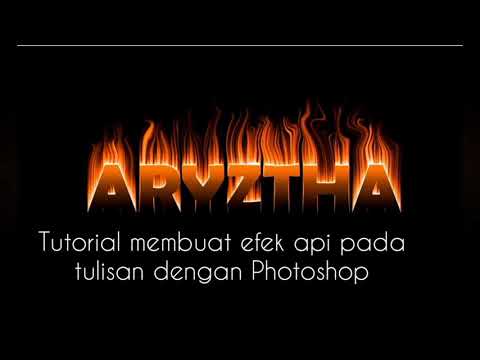 [ Tutorial ] Efek Api Pada Text di Photoshop || Fire Text Effect - YouTube