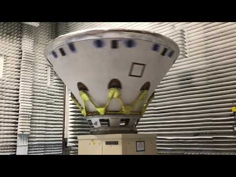ExoMars descent module dynamic balancing test - YouTube