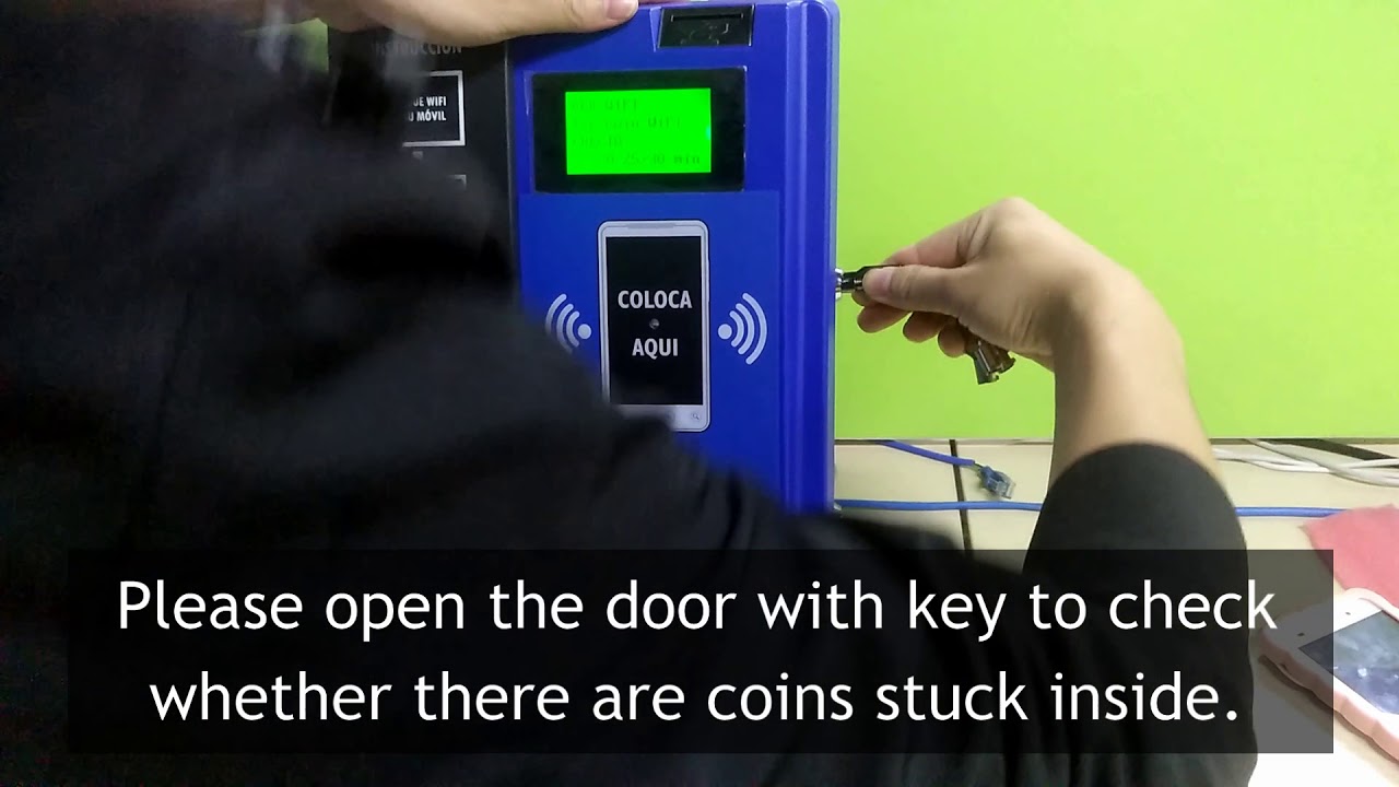 How to remove a stuck coin from Tap Coin WiFi - YouTube