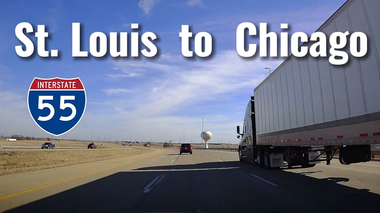 Road trip from St. Louis to Chicago , interstate 55 - YouTube