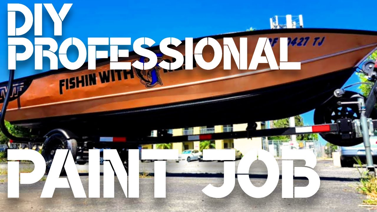 How to get a Professional paint job on a Aluminum boat (glitter paint ...