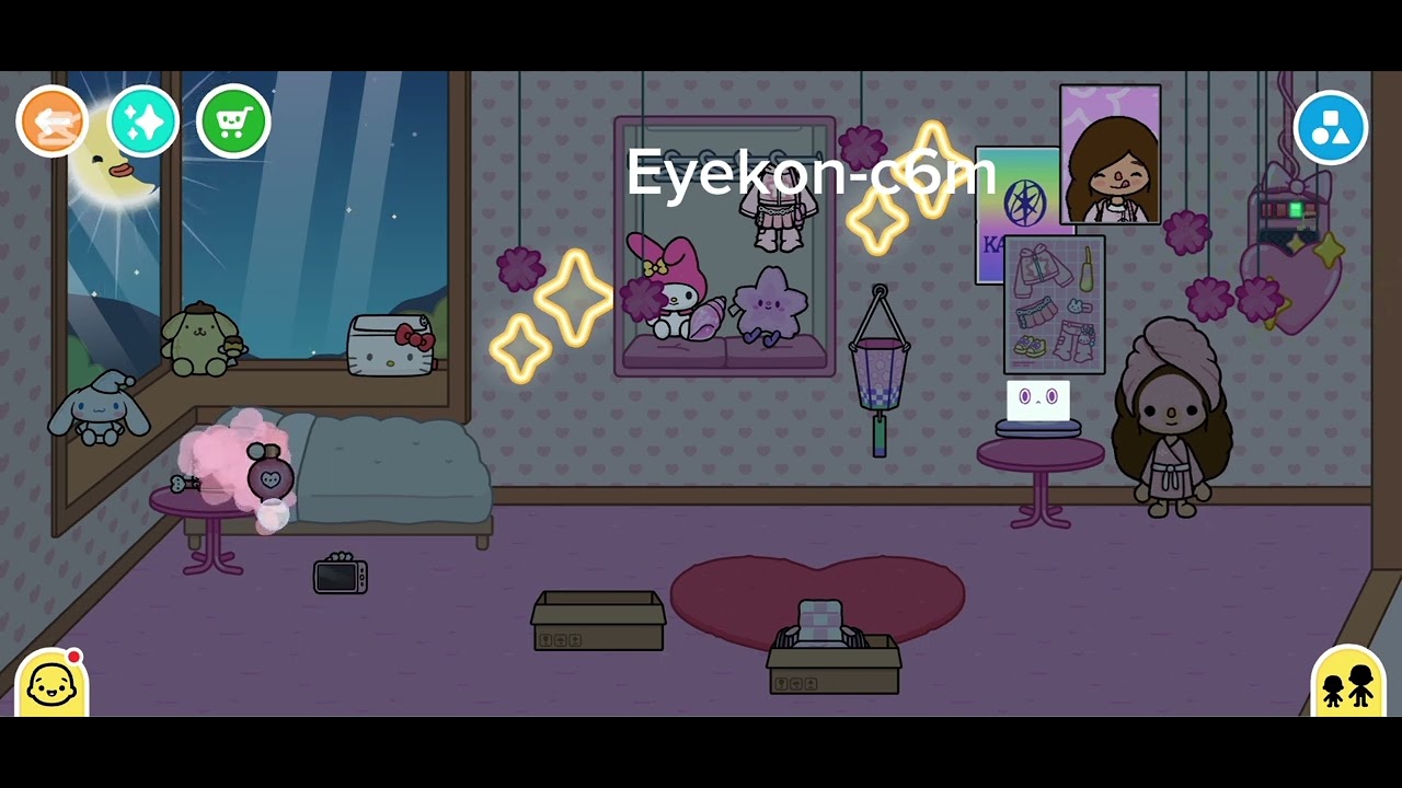 CUTE VS EMO . toca boca . Who's room is more cool. - YouTube