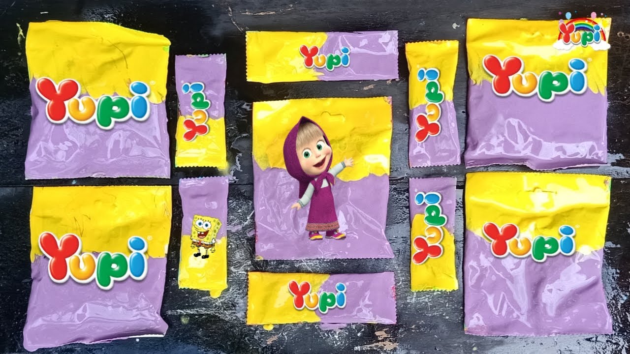 MEMBERSIHKAN PERMEN YUPI PENUH KOTORAN LUMPUR ! Yupi Milly Moos, Yupi ...