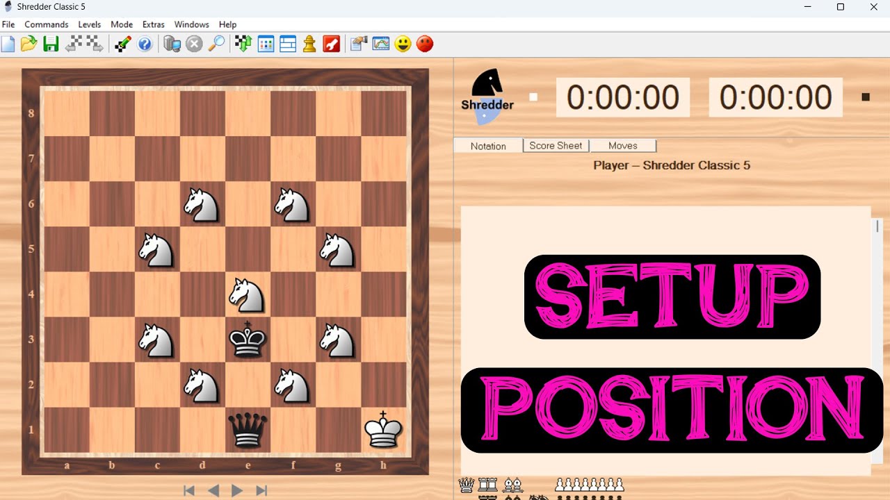 setup position oat shredder chess| Grandmaster chess - YouTube