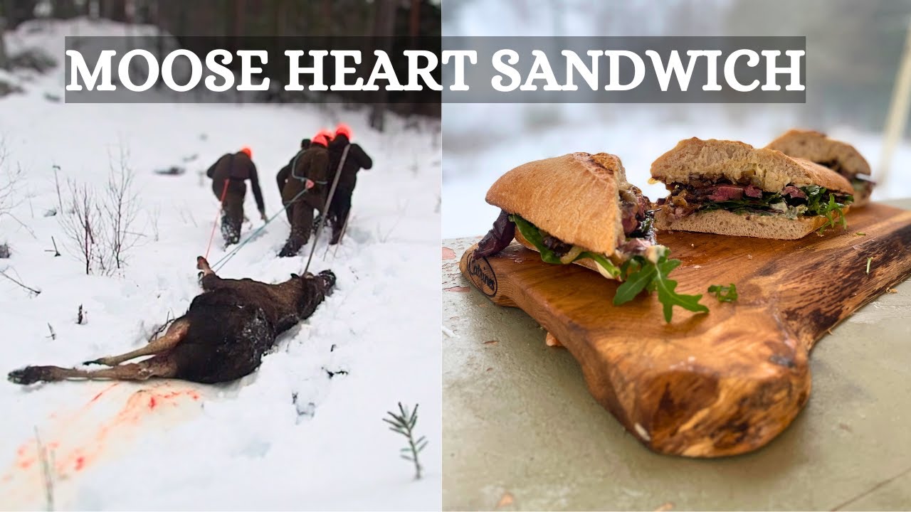 Moose heart BBQ sandwich #shorts #cooking - YouTube