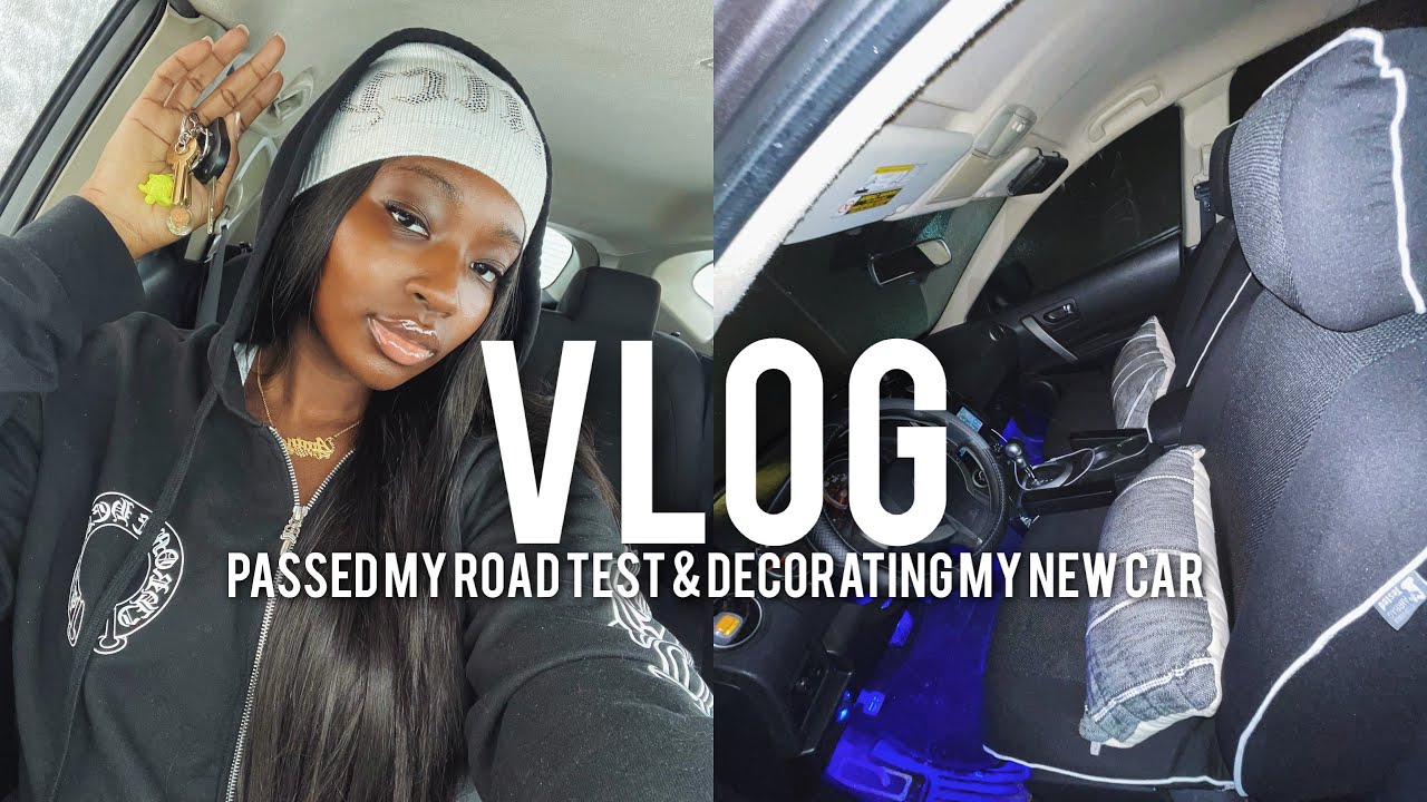 I GOT MY FIRST CAR & PASSED MY ROAD TEST! DECORATING & SHOPPING FOR MY ...