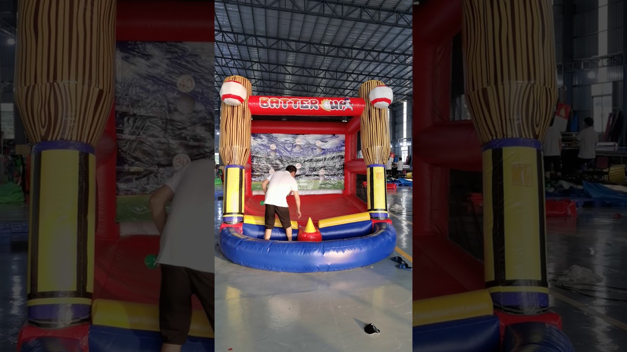 inflatable Batter Up Teeball carnival Game inflatable Baseball Batting ...