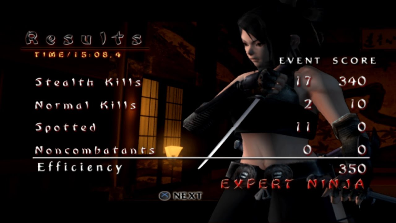 TENCHU 3 WRATH OF HEAVEN Ayame #3 GOHDA CASTLE Assassinate the Traitor ...