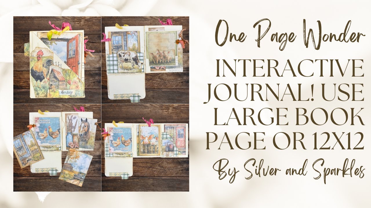 One Page Wonder Tutorial Number 74! Interactive Junk Journal! # ...