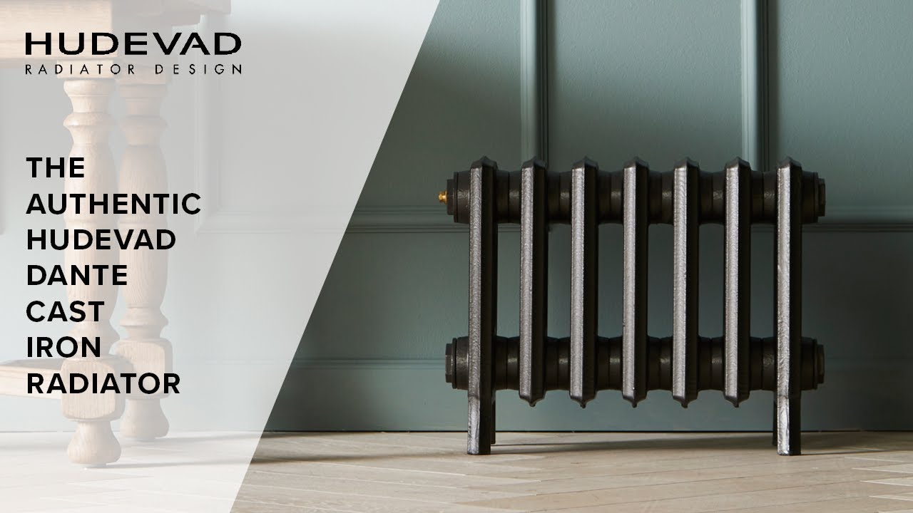 The authentic Hudevad cast iron radiator - YouTube