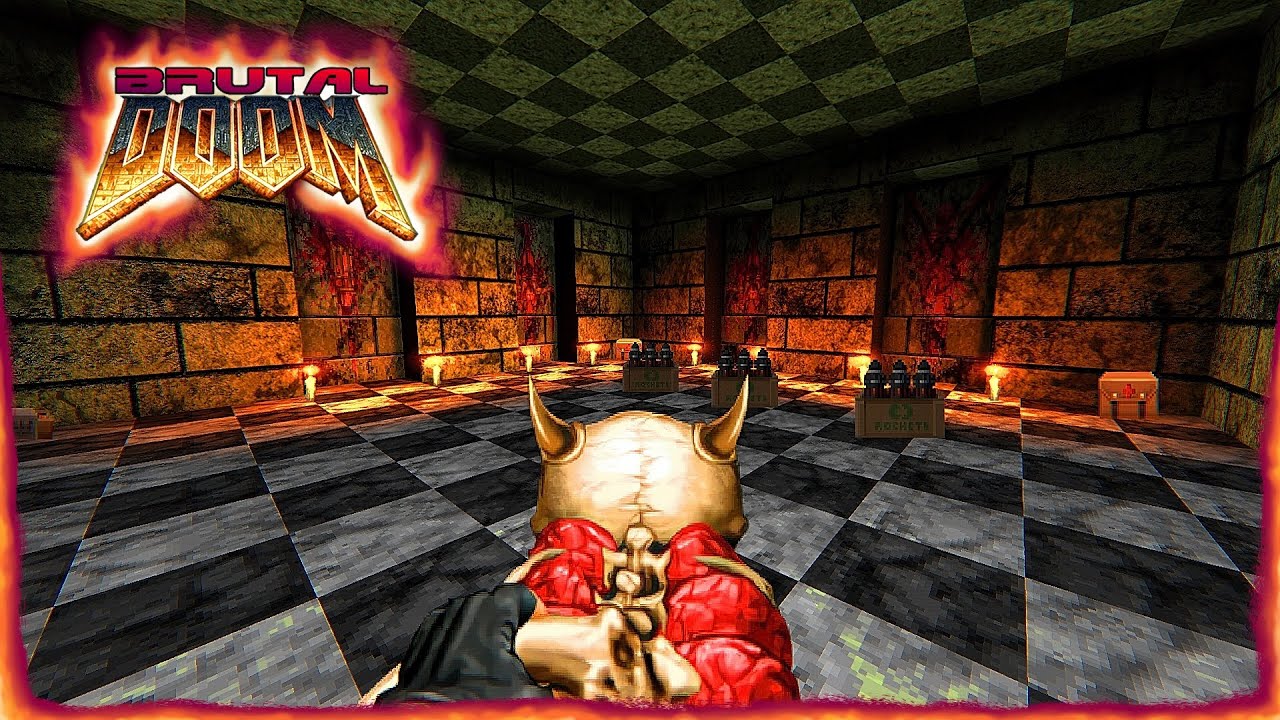 Brutal Doom Hordemode is MADNESS! Cathedral of Pain Ultra Violence 100% ...