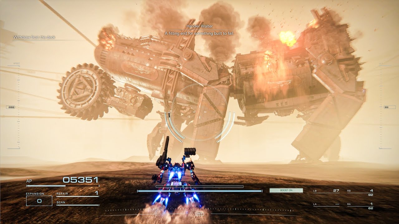 Armored Core 6 - Strider Boss Fight - YouTube