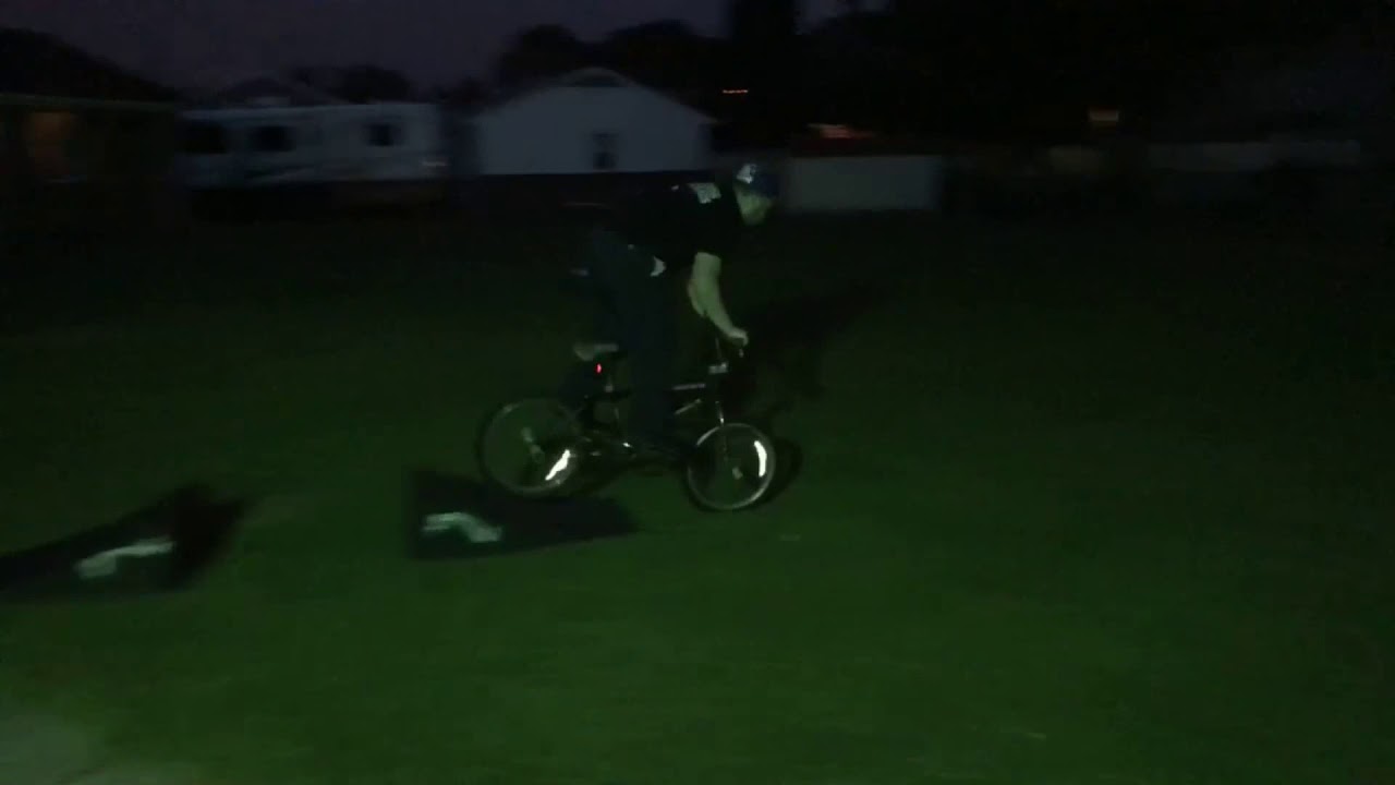 Kid Falls Off Bike Trying To Jump Ramp! - YouTube