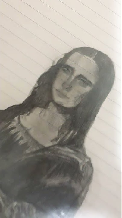 레오나르도 다빈치 모나리자 반전 그림 그리기 Shorts 그림 그리기 그림그리기 모나리자 연필 반전그림 Drawing Monalisa