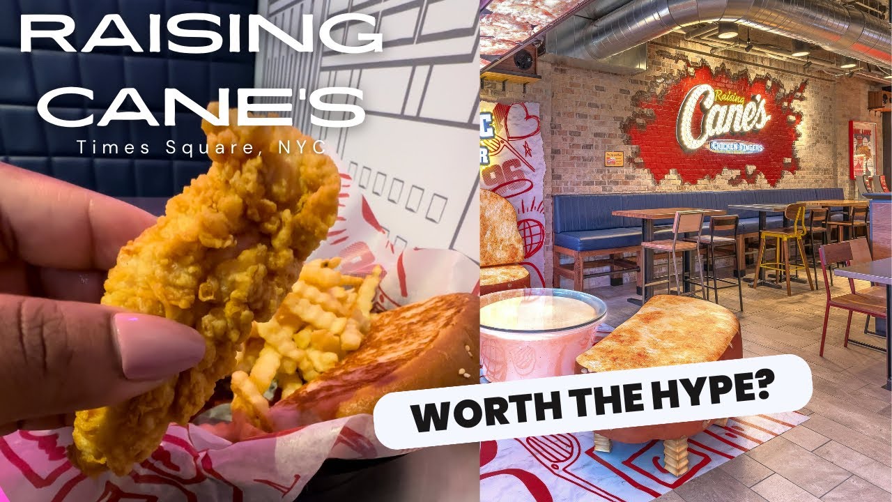 Raising Cane’s NYC Review (Times Square Flagship) - YouTube