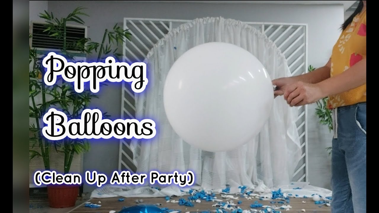 POPPING BALLOONS 5 | Clean Up After Party | Batty Balloons - YouTube