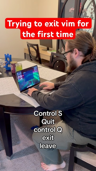 Trying to exit Vim for the first time - YouTube