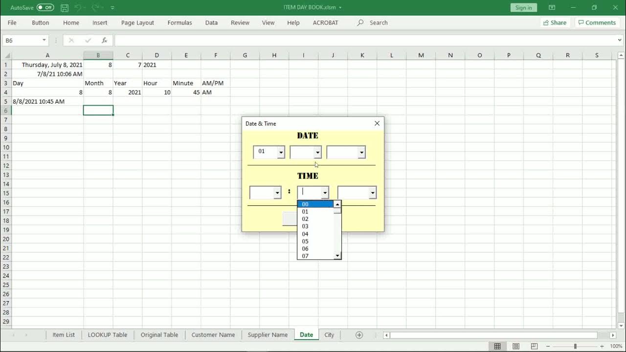 Simple Data Entry Form creation in Excel using VBA Programming ( Part 20 ) - YouTube