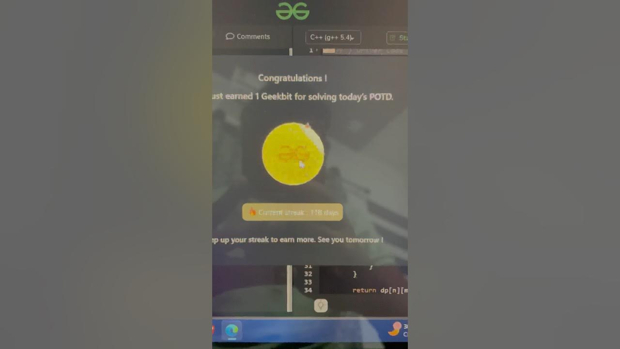 Day-32 to become better #coding #vlog #c++ #programming #competitiveprograming #hustle #grind # ...