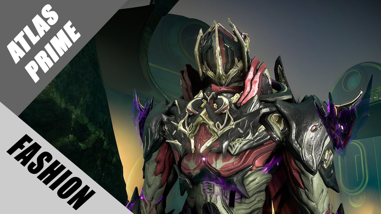 Warframe | Fashion Frame | Atlas Prime : Crusader of Darkness - YouTube